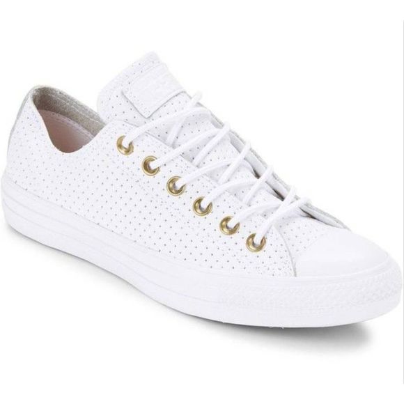 Converse | Shoes | Converse Chuck Taylor All Star Perforated Leather ...